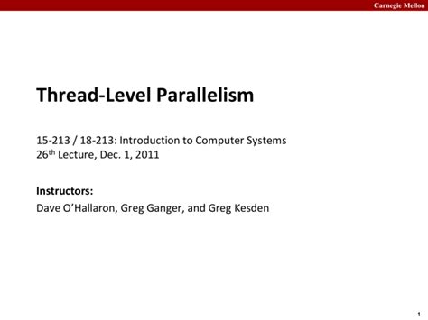 thread level parallelism