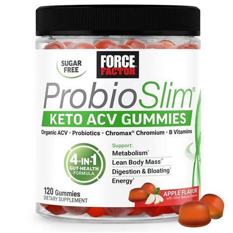Force Factor Probioslim Keto Acv Gummies Organic Apple Cider Vinegar