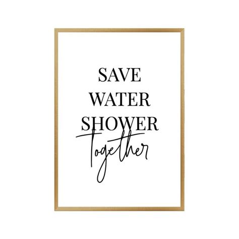 Save Water Shower Together Print Save Water Shower Save Water Shower