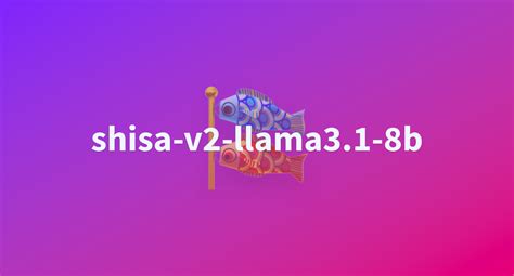 Shisa V2 Llama31 8b A Hugging Face Space By Shisa Ai