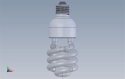 Solidworks节能灯模型solidworks 2012模型图纸免费下载 懒石网