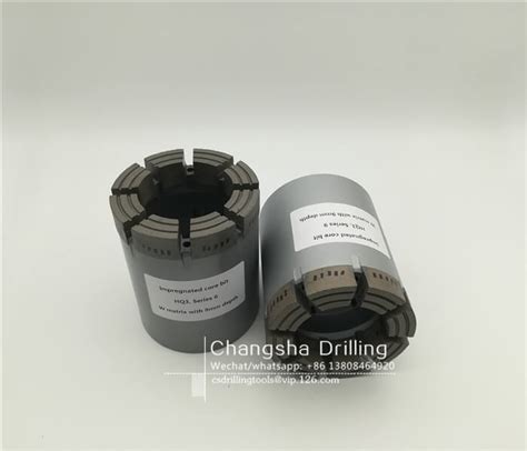 Hq3 Impregnated Diamond Core Bit W Flat Matrix Impregnated Diamond