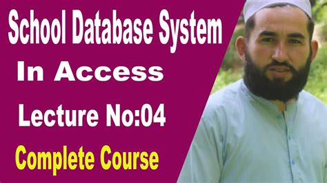 School Database Management System Sdbms In Ms Access Lecture No 04