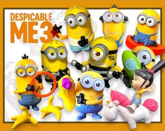 Mcdonalds Despicable Me MOVIE Minions Happy Meal Toys Illumination Entertainment Franchise