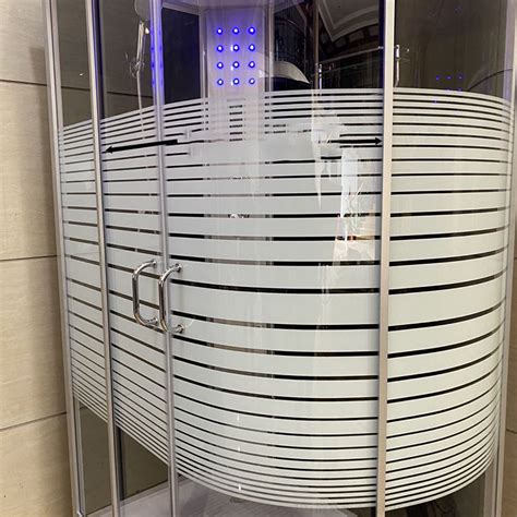 Double Sliding Rounded Shower Stall Tempered Glass Shower Stall With
