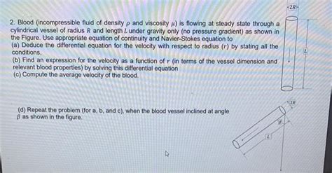 Solved Consider A Steady State Two Dimensional Fluid Flow Chegg