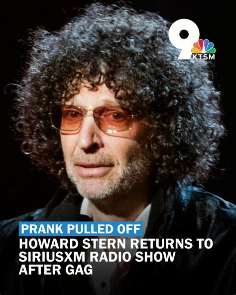 Ktsm 9 News Howard Stern Has Returned To Siriusxm Radio Facebook