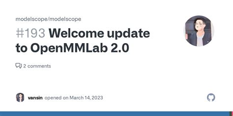 welcome update to openmmlab 2 0 · issue 193 · modelscope modelscope