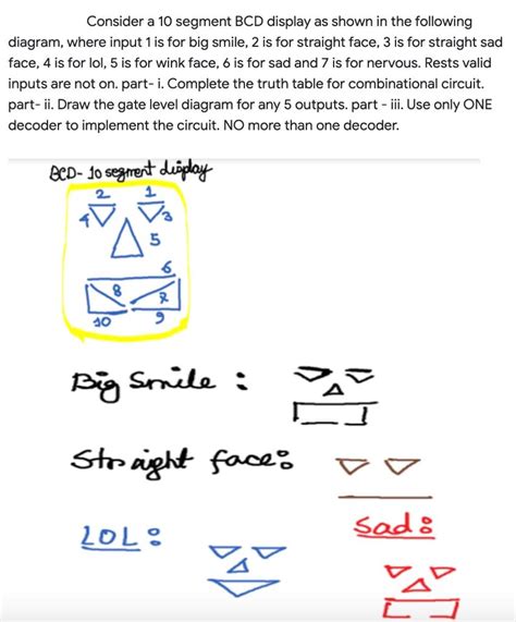Solved Consider A Segment BCD Display As Shown In The Chegg