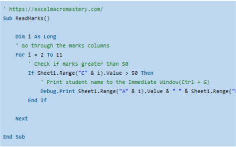 H Ng D N Y C U L Nh If Trong Vba H C Excel Online
