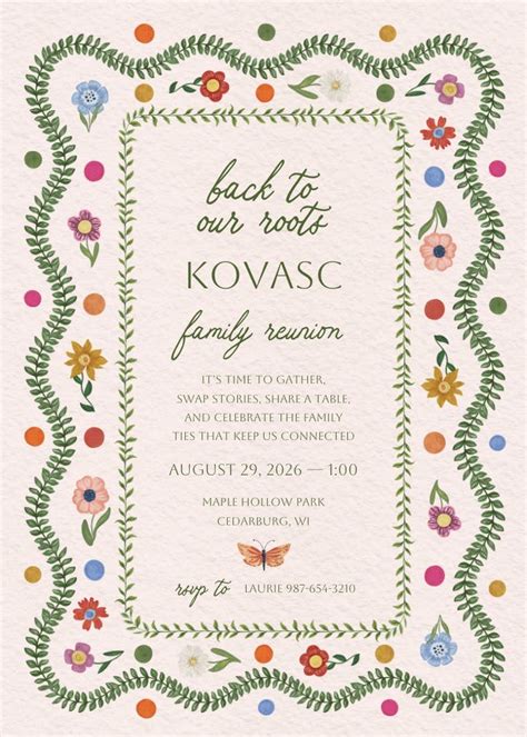 Stitches And Roots Party Invitation Template Free Greetings Island