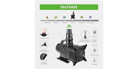 VIVOSUN 8190 GPH Submersible Water Pump