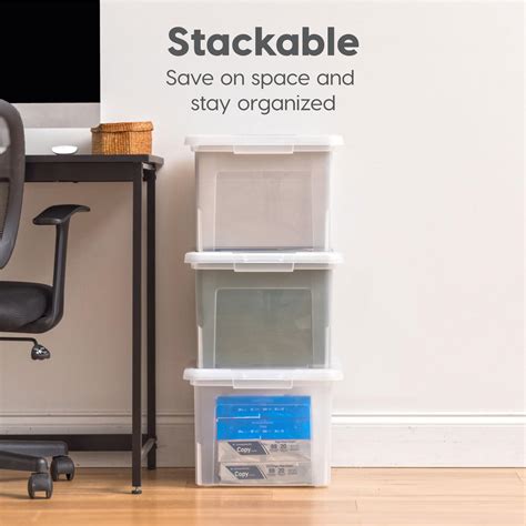 Iris Usa File Box Plastic File Organizer