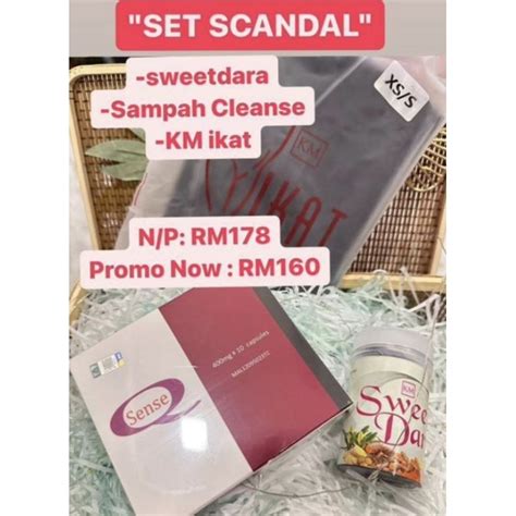 Set Scandal Buat Wanita Sweetdara Km Ikat Dan Qsense Km Beauty Kak Km