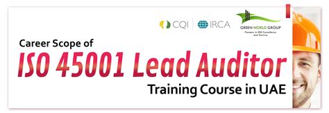 Career Scope Of Iso 45001 Lead Auditor Training Course In Uae
