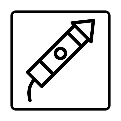 Firecracker Icon Social Media Sign Icons Vector Illustration Isolated For Graphic And Web