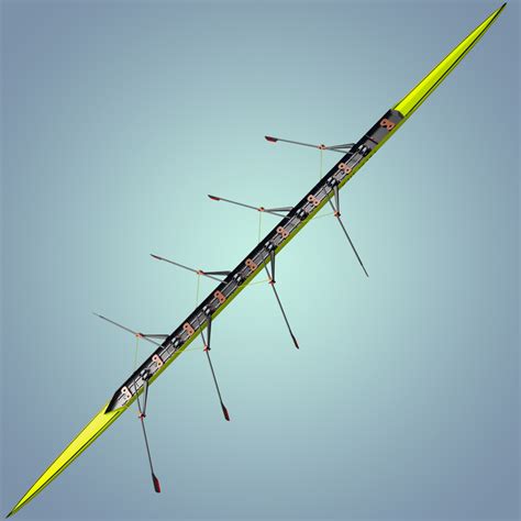 Eight Rowing Scull 3d Model 39 Max Obj Fbx Free3d