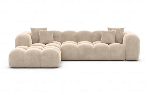 Designer Stoff Ecksofa Formentera L Form Kurz Mit Ottomane
