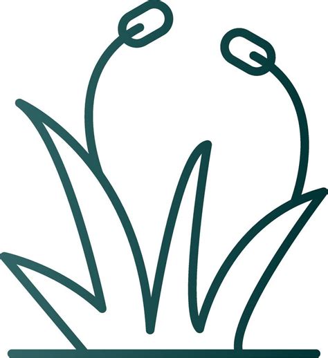 Grass Line Gradient Icon 43716919 Vector Art At Vecteezy