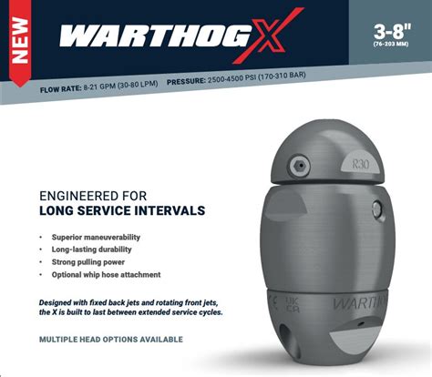 warthog sewer nozzles by stoneage on linkedin the warthog x designed with x treme cleaning