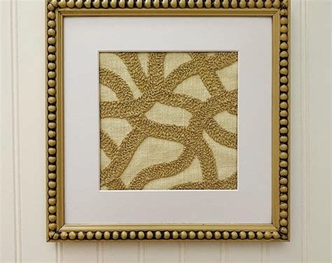 Hand Block Printed Fabric Wall Art Textile Wall Art Wildflower