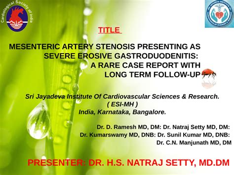 Pdf Mesenteric Artery Stenosis Presenting As Severe Erosive Gastroduodenitis A Rare Case