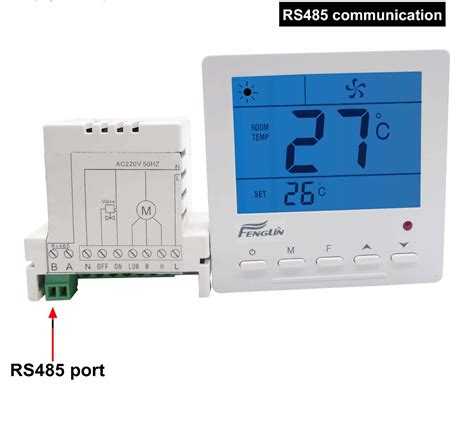Digital MODBUS RS485 Thermostat Temperature Controller With Fan Coil