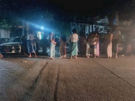 Mizzima News In Burmese ပုံအညွှန်း ငလျင်ကြီးလှုပ်ခတ်ပြီးနောက် နောက်ဆက်တွဲငလျင်ငယ်များ လှုပ