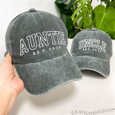 Custom Auntie Embroidered Hat Personalized Baseball Cap For Aunts