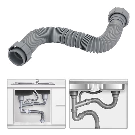 Fetcoi 1 1 2 Flexible Sink Drain Pipe Expandable Plumbing Water
