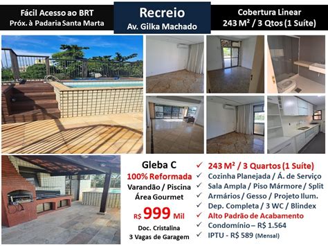 Cob Recreio Gleba C Gilka Machado M Linear
