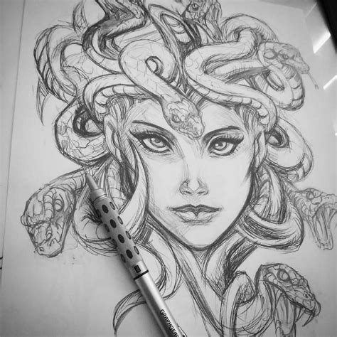 Medusa Drawing Medusa Art Tattoo Sketches Tattoo Drawings Art