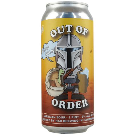 Rar Brewing Out Of Order Blue Milk Fruited Smoothie Sour 473ml 60