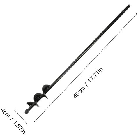 Spiral Drill Bit 458cm Garden Spiral Hole Excavator Ground Drill