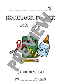 EDITABLE Homework Folder Cover Pages And Sight Words By Teachin Is My Jam