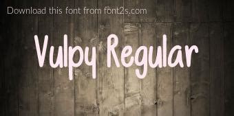 Vulpy Regular Font Details Font S Com