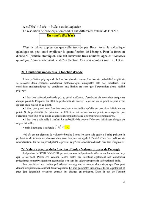 Solution Modele Quantique De Latome Studypool