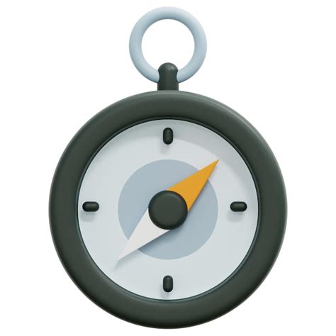 Premium Photo Compass 3d Render Icon Illustration