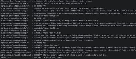 Spring Transaction Propagation Commit Rollback