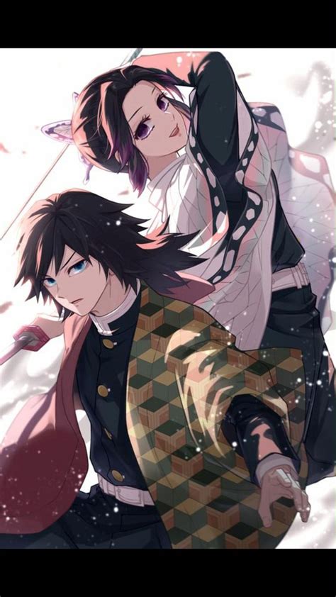 Los Momentos De Tomioka Y Shinobu Personagens De Anime Anime Casais Bonitos De Anime