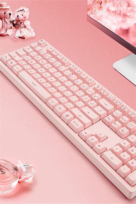 Basaltech Pink Gaming Keyboard With 7 Color Led Backlit