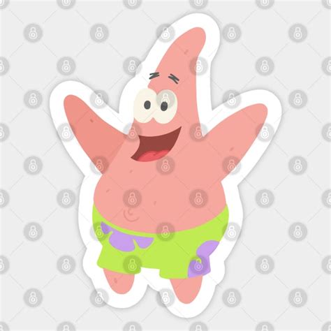 Patrick Star Spongebob Sticker Teepublic