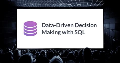Datacamp On Linkedin Data Driven Decision Making In Sql Course