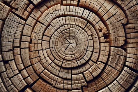 Background Of The Cross Section Of A Tree Trunk Stock Illustration