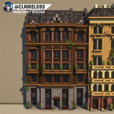 Historic Townhouse Minecraft Mansion Minecraft Houses Minecraft Steampunk