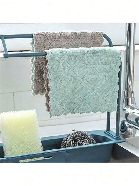 Telescopic Sink Rack Holder Expandable Storage Drain Basket For Kitchen Modern Sink Rack
