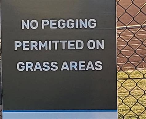 Grass Areas Are Off Limits Rdaveandchuckthefreak