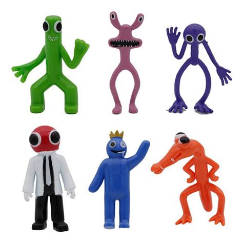 Figura De Acción De Rainbow Friends Kit 6 Modelo De Juego Cuotas