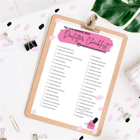 76 Things To Chuck Out A Printable Declutter Your Home Checklist