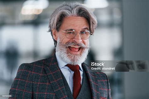 정장과 회색 머리와 수염 미소와 윙크와 넥타이에 수석 사업가 남자에 대한 스톡 사진 및 기타 이미지 남자 윙크 45 49